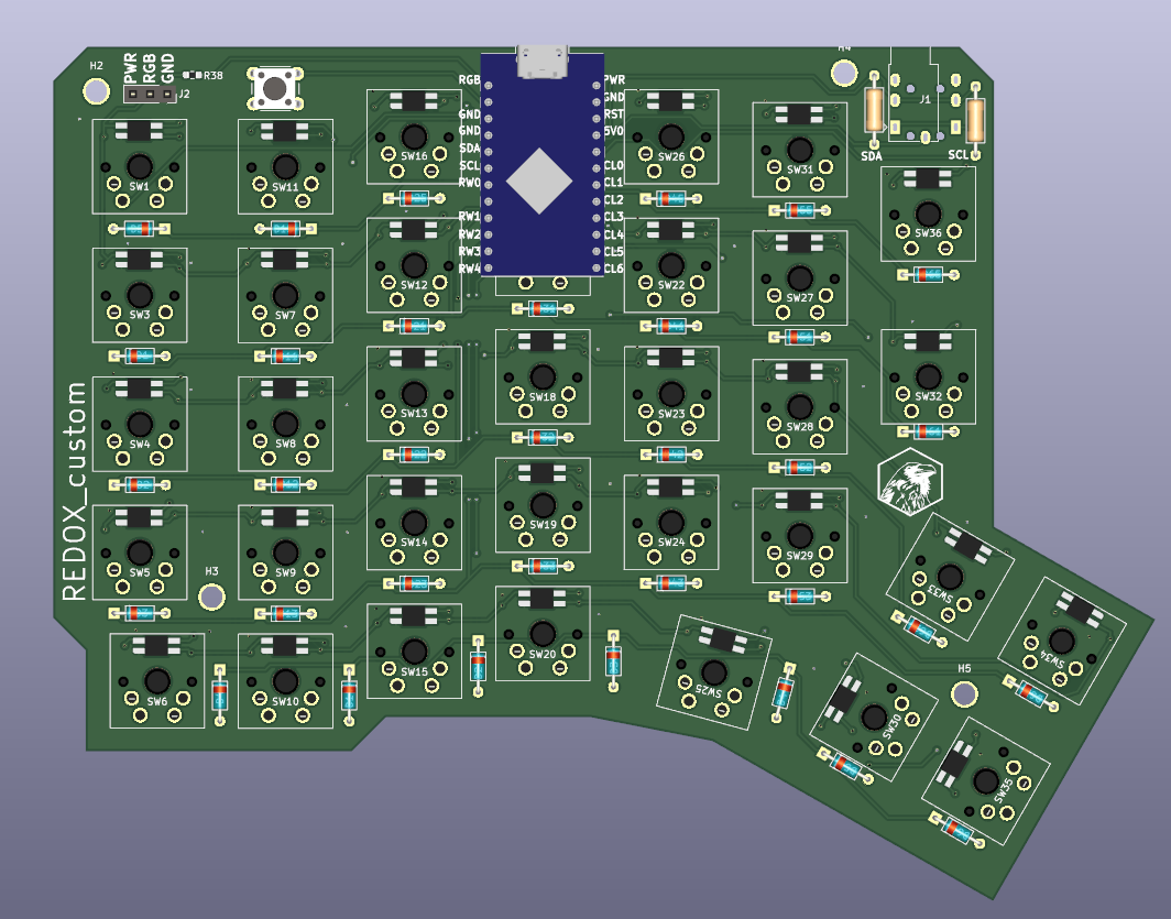 GitHub - ee-nv-works/RGB-Redox: Reversible redox PCB keyboard based off Pro Micro w/SK6812 MINI-E