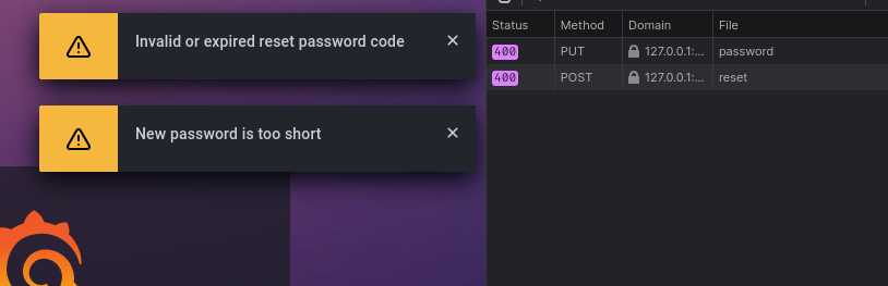 First sign in change admin password error shows wrong error message · Issue #50938 · grafana ...