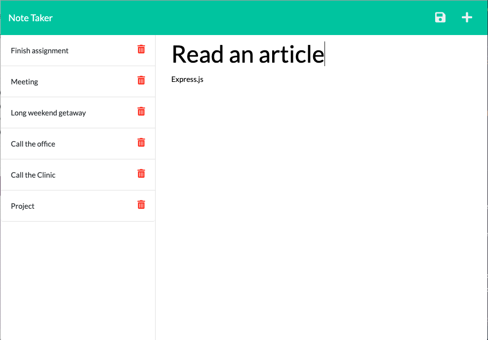 GitHub - rizznn/note-taker: Note Taker is an application that can be used to write and save ...
