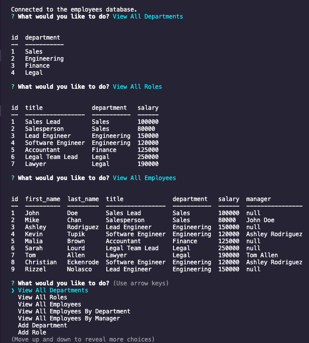 GitHub - rizznn/employee-tracker: This is a a command-line application that helps manage a ...
