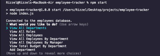 GitHub - rizznn/employee-tracker: This is a a command-line application that helps manage a ...