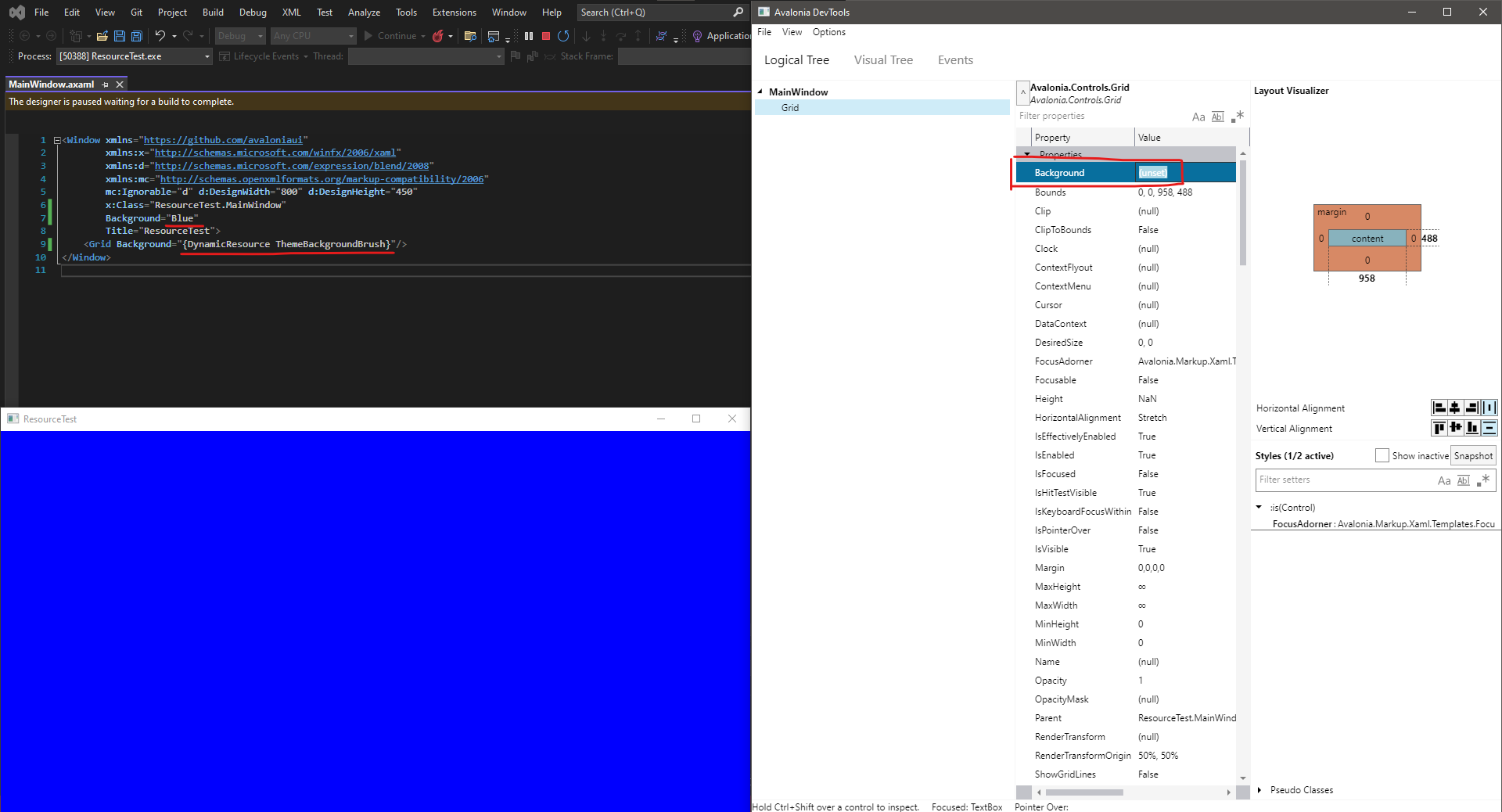 DynamicResources are (unset) · Issue #8408 · AvaloniaUI/Avalonia · GitHub