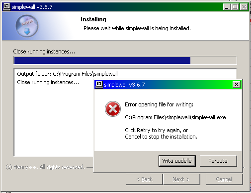 [Bug] Update fails (cant close the existing running instance?) · Issue #1323 · henrypp ...