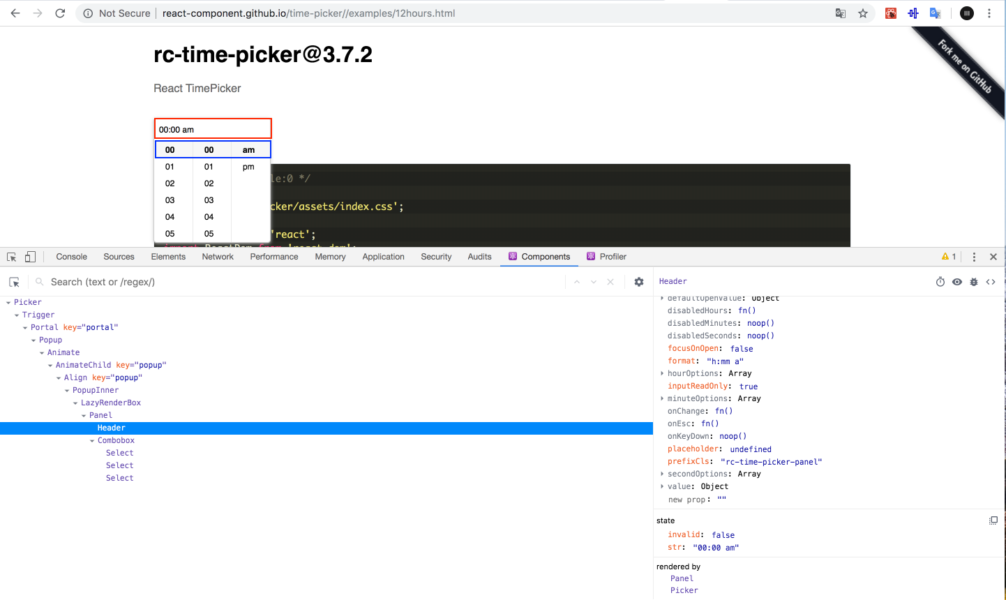 Any way to put '00' instead of '12' when using use12Hours format and is ...
