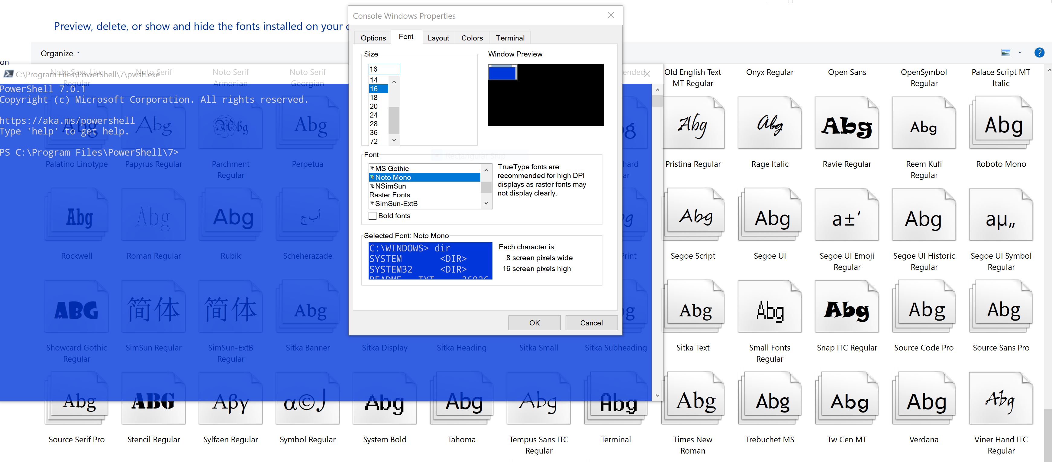 Powershell Doesnt List All Installed Monospace Fonts · Issue 12720 · Powershellpowershell 