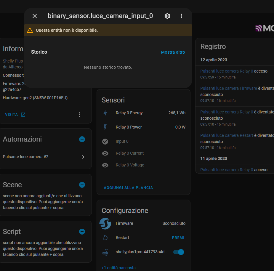 Shelly Plus 1PM detached switch has no Input sensor available · Issue ...