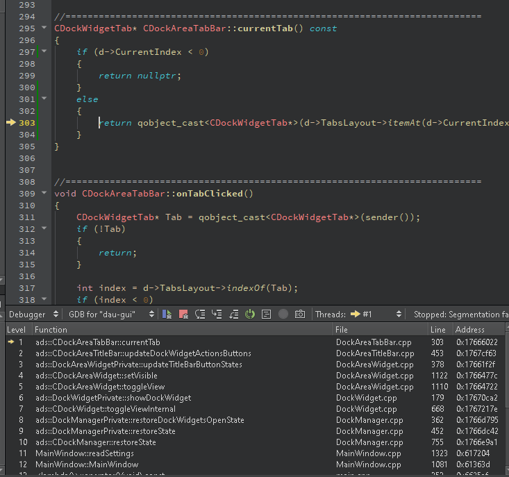Restore crashes · Issue #544 · githubuser0xFFFF/Qt-Advanced-Docking-System · GitHub