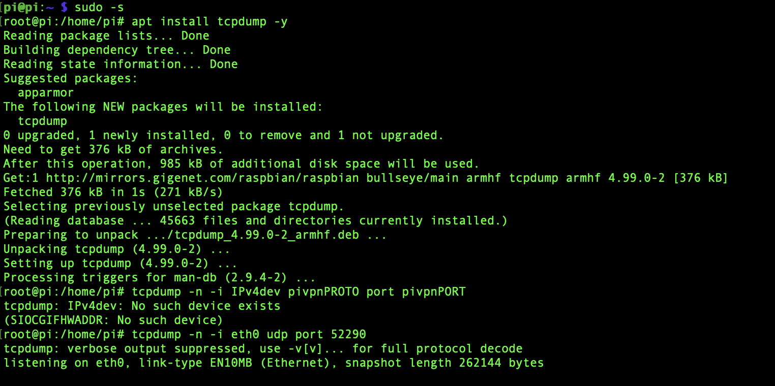 PiVPN Profiles cannot receive data after Raspberry pi downtime. · Issue ...