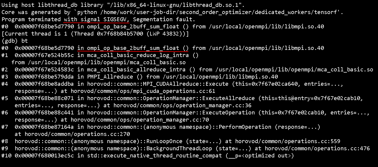 ompi_coll_base_allreduce_intra_recursivedoubling Invalid permissions · Issue #7127 · open-mpi ...