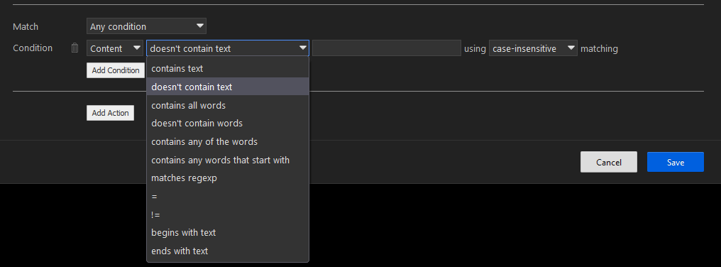 Improve filter options and presentation · Issue #1465 · CTemplar/webclient · GitHub
