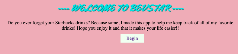 GitHub - YnnaBanina/BevStar: Starbucks drink organizer for those who ...