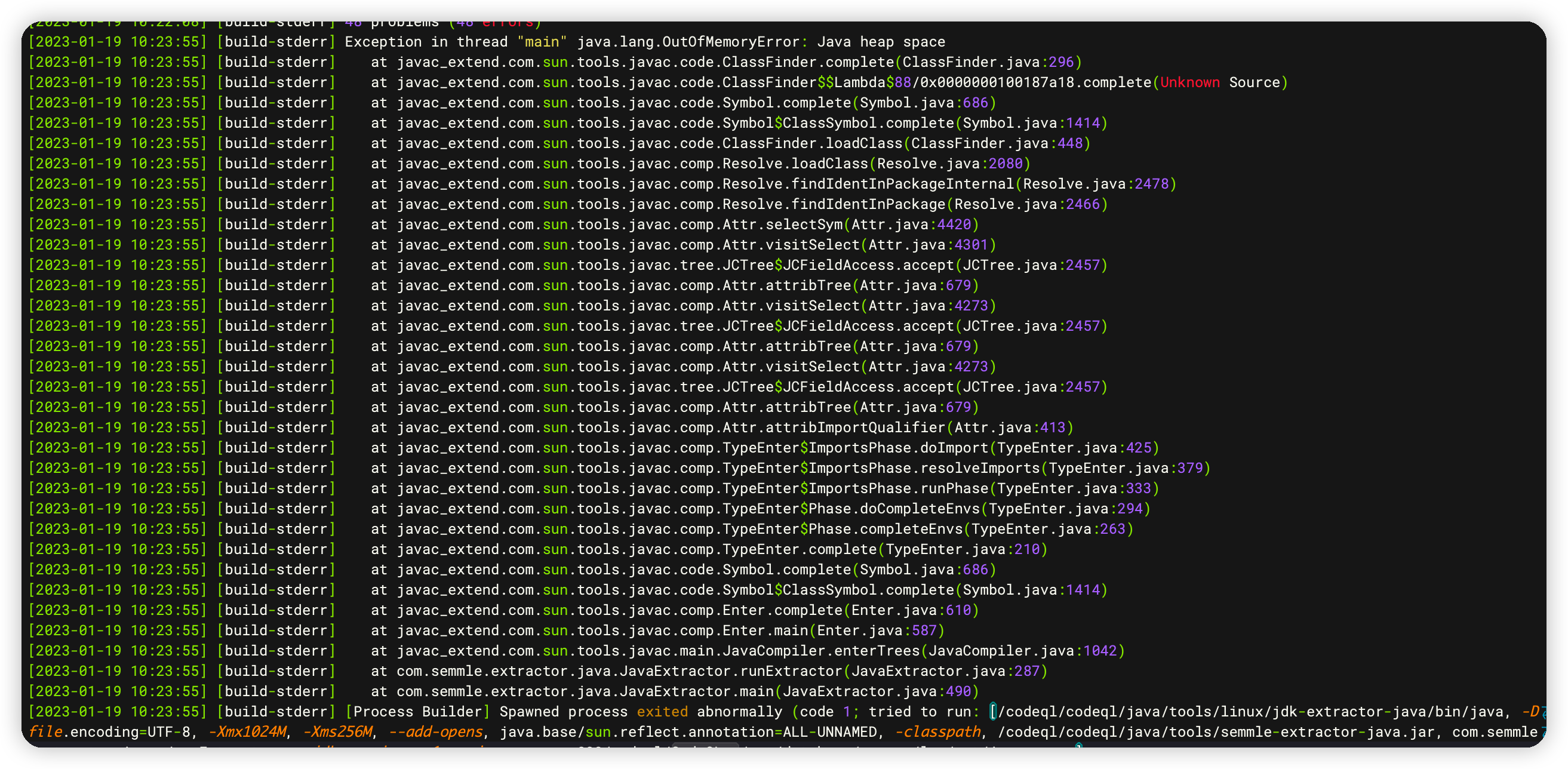 Java Heap Problem · Issue 155 · Githubcodeql Cli Binaries · Github