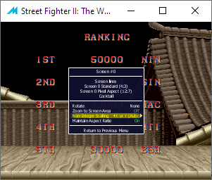 Integer scaling, aspect ratio and artwork issues · Issue #9115 · mamedev/mame · GitHub