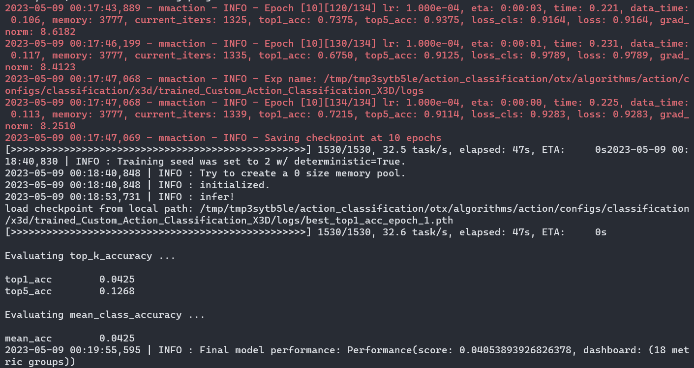 Action Classification loads weird checkpoint · Issue #2118 · open-edge-platform/training ...