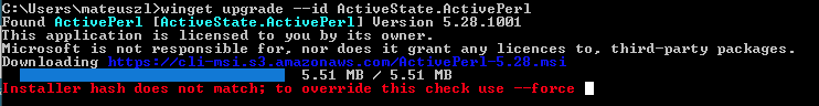 [Bug]: ActiveState.ActivePerl 5.28.1001 - Installer hash does not match · Issue #30410 ...