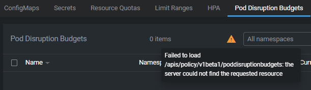 apiVersion PodDisruptionBudget is incorrect · Issue #6503 · lensapp/lens · GitHub