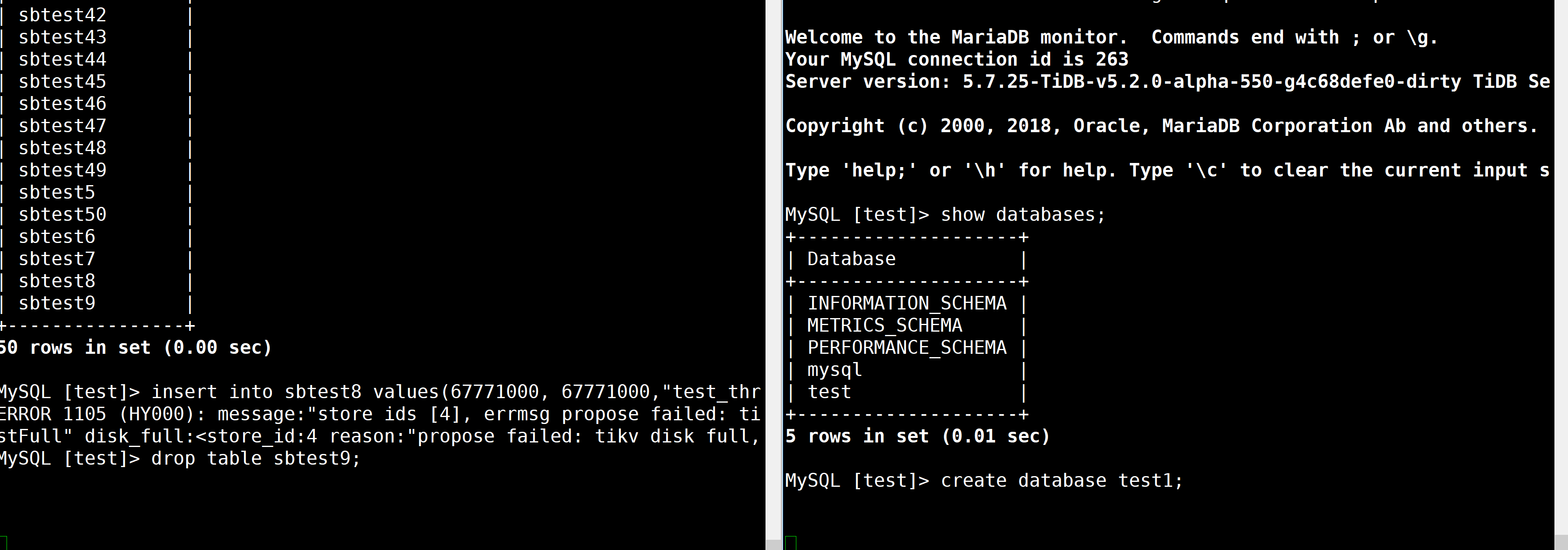 *: Another drop table blocked problem when tikv is disk full · Issue #10731 · tikv/tikv · GitHub