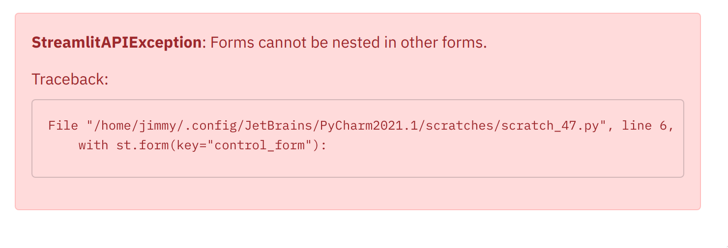 st.form fails to render when using stcli.main() · Issue #3262 · streamlit/streamlit · GitHub