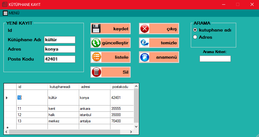 GitHub - Selva-Nur-Boztas/KutuphaneOtomasyonu: Library Automation Project with C#(windows forms ...