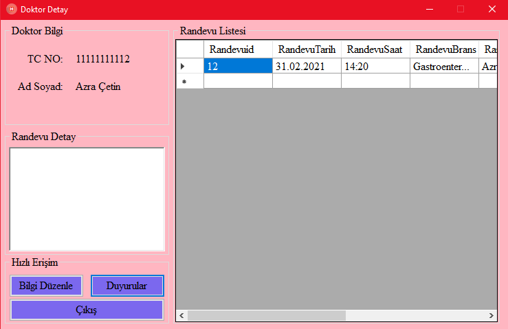 GitHub - Selva-Nur-Boztas/HastaneOtomasyonu: Hospital Automation Project with C#(windows forms ...