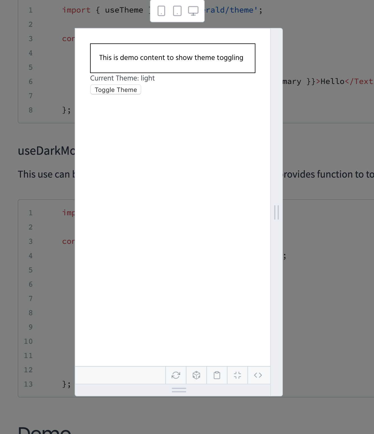 Docz Playground Dragging And Reducing The Screen Size Missing In New Version · Issue 1488