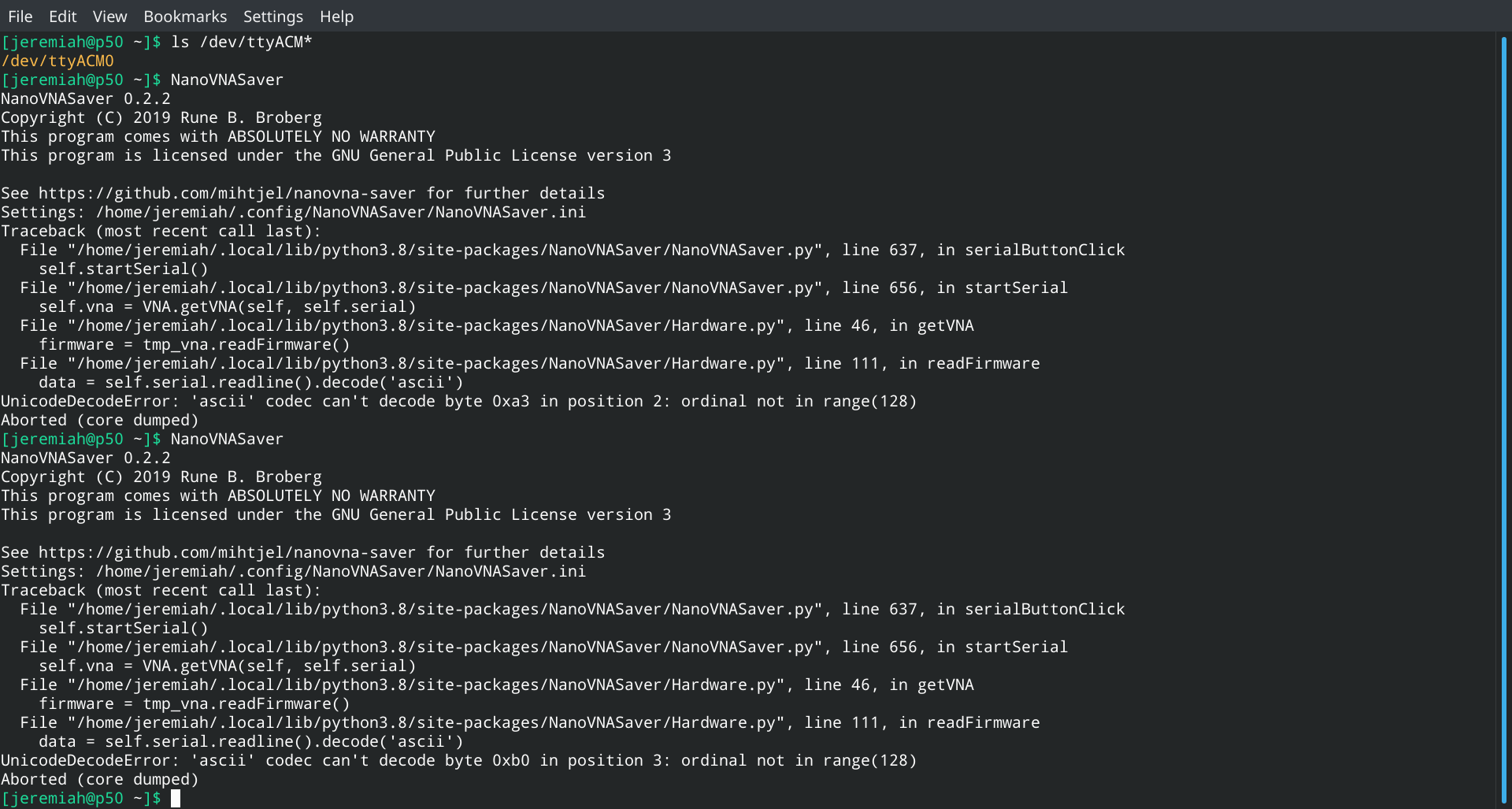 ASCII Decode issue with upgraded NanoVNA · Issue #182 · NanoVNA-Saver/nanovna-saver · GitHub