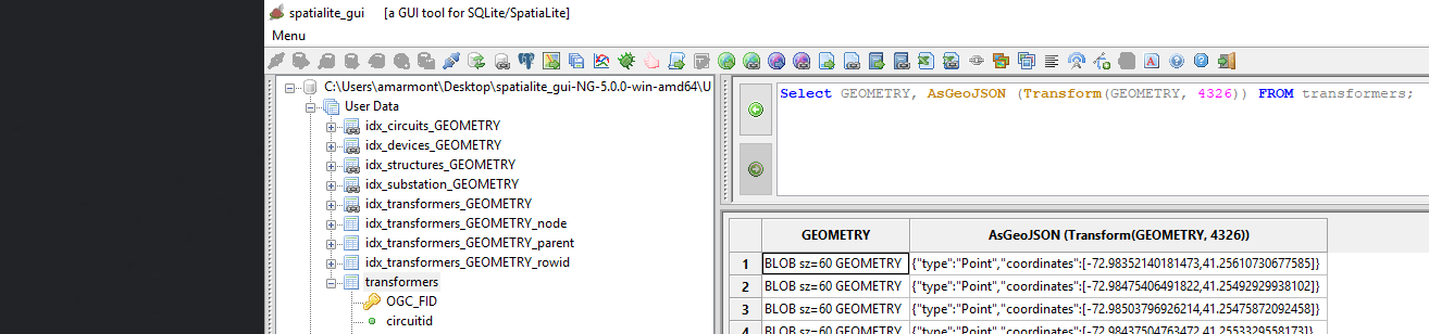 Spatialite integration · Issue #171 · capacitor-community/sqlite · GitHub