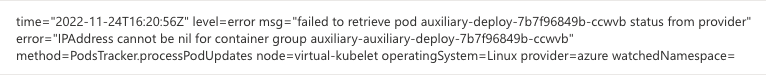 AKS with virtual nodes is not working · Issue #372 · virtual-kubelet/azure-aci · GitHub