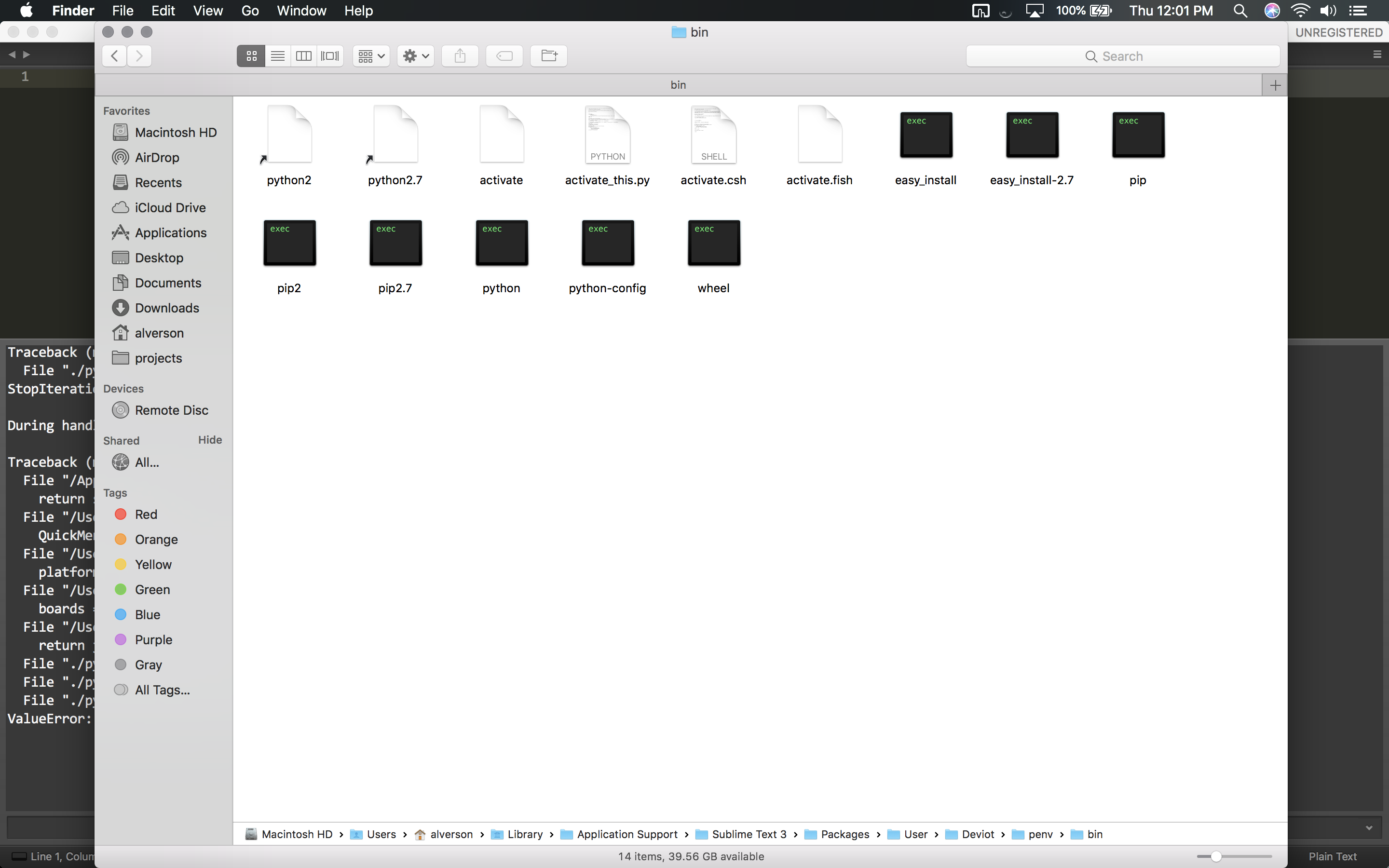 OSX Dev problem does work at all.. · Issue #237 · gepd/Deviot · GitHub