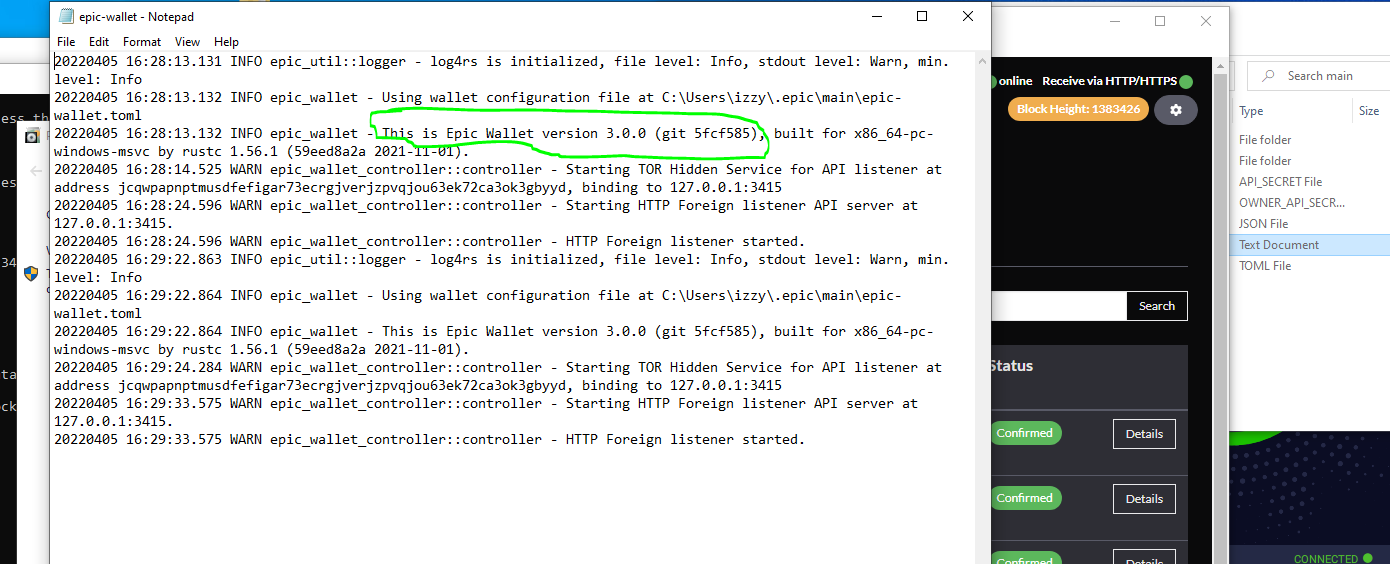 Win 10 and MacOS shows older version 3.0.0 in log file · Issue #17 · EpicCash/epic-gui-wallet ...