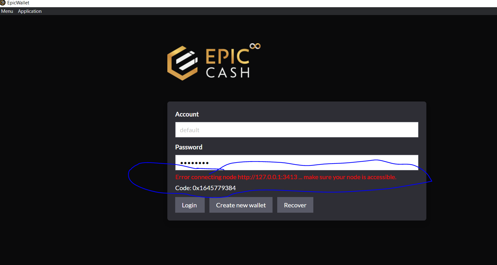 GUI Wallet Should Still Login If Not Connected to a Node · Issue #26 · EpicCash/epic-gui-wallet ...