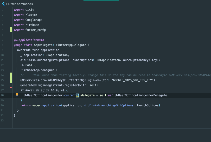 Using with Swift AppDelegate · Issue #15 · ByneappLLC/flutter_config · GitHub