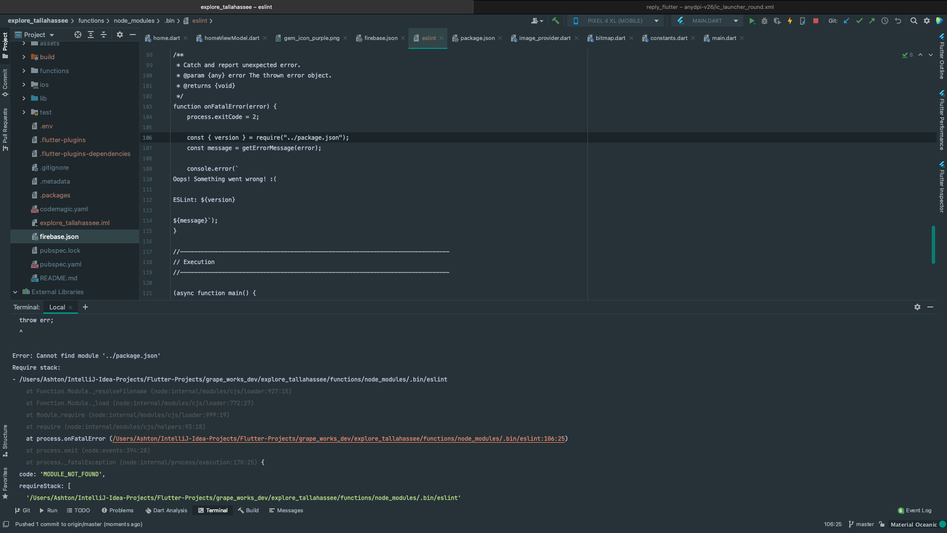 Firebase deploy Cloud Functions failure on M1 Mac: "functions is declared but its value is never ...