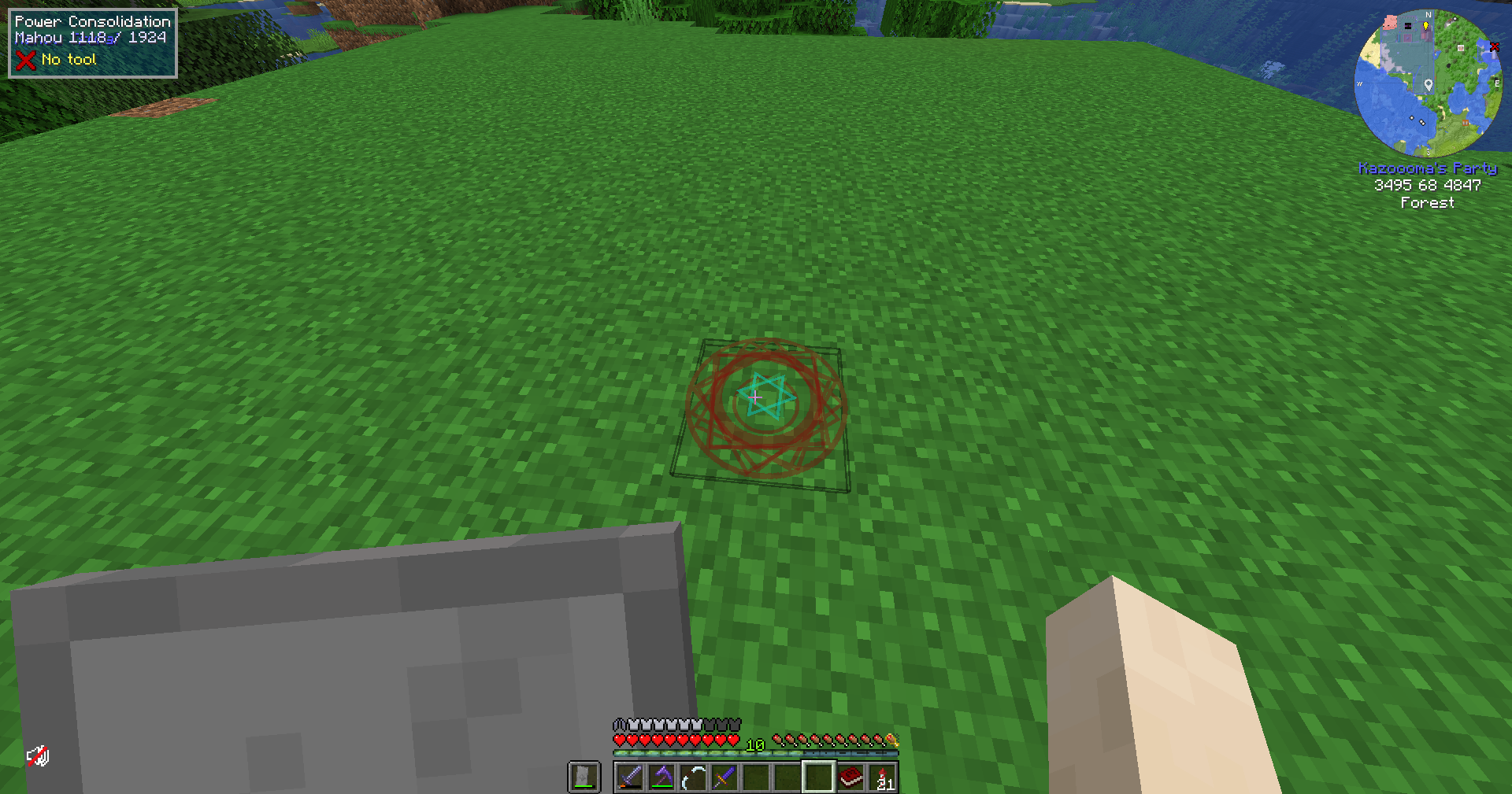 Mahou Tsukai Mod - Power Consolidation spell won't spawn/create lake ...