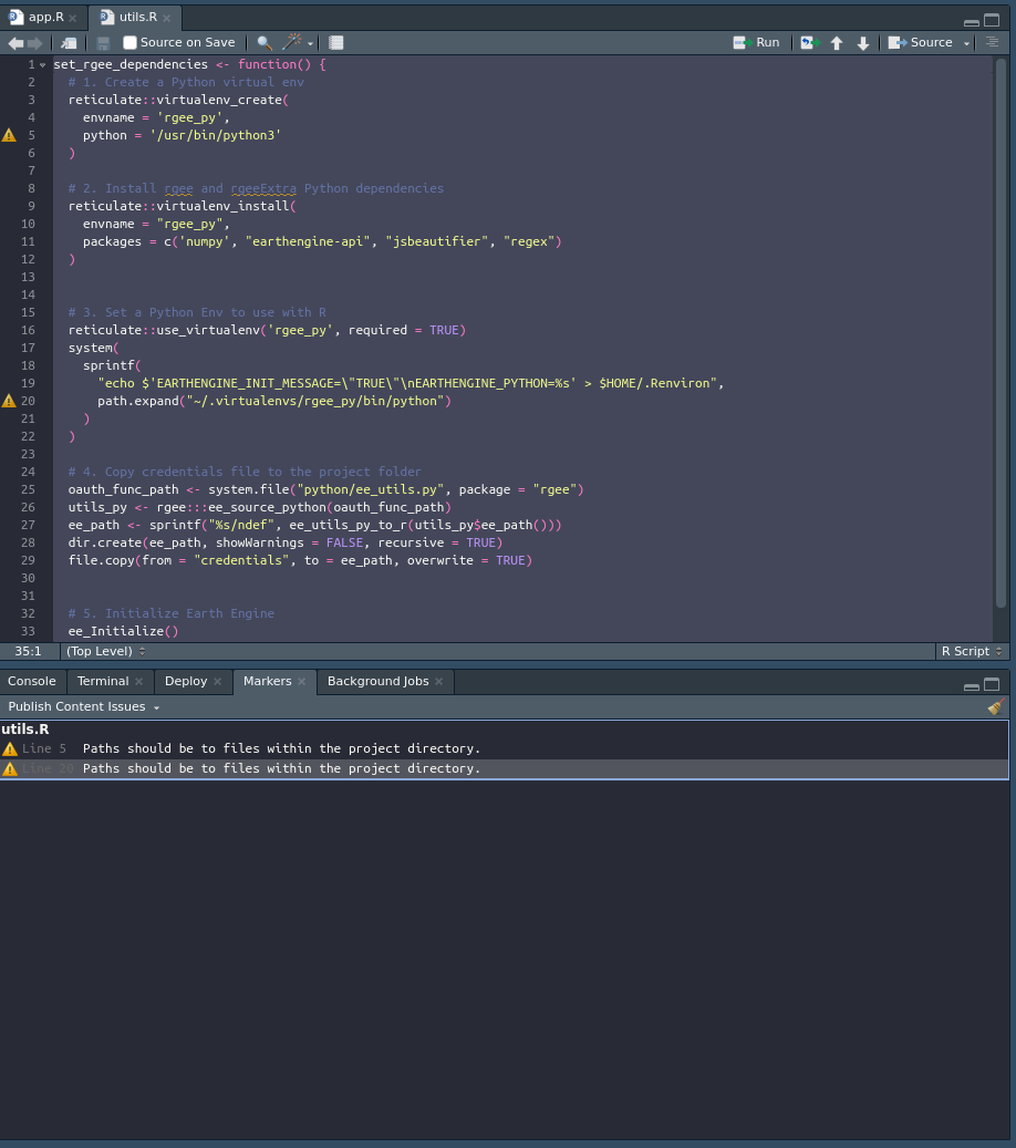 Problems With Rshiny Deploy And Rgee · Issue 315 · R Spatialrgee · Github