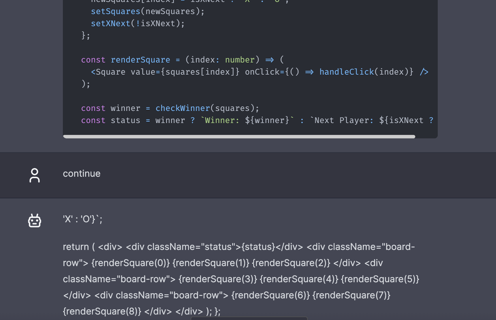 Merge the answer together if the user's prompt is `continue` · Issue #411 · mckaywrigley/chatbot ...