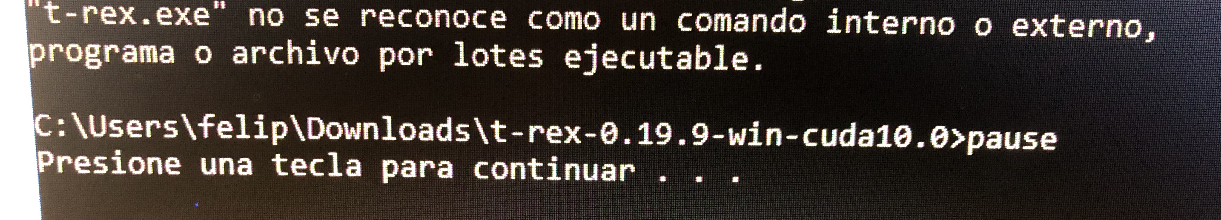 Problen with T-Rex · Issue #340 · trexminer/T-Rex · GitHub