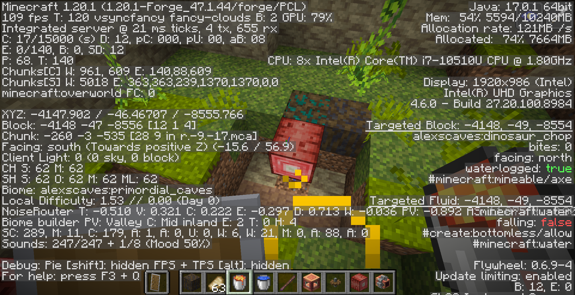 Full Dinosaur Chop can be waterlogged · Issue #495 · AlexModGuy/AlexsCaves · GitHub