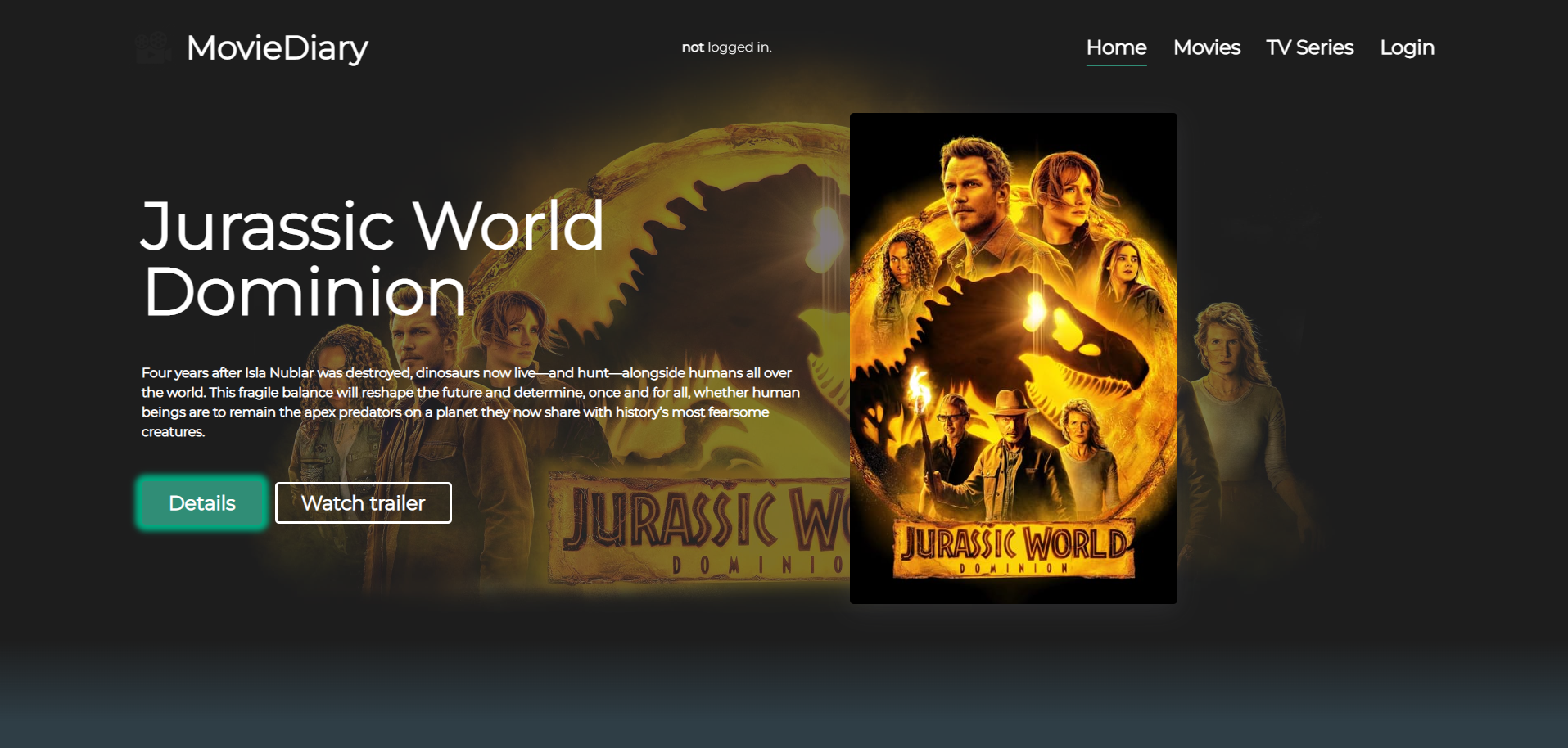 GitHub - JordanKnipe01/moviediaryproject: Movie Project Written in ReactJS framework using the ...