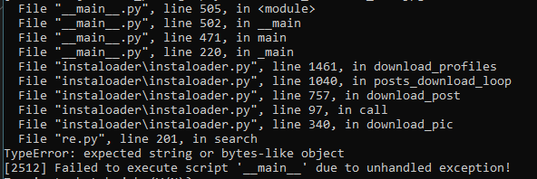 Error while downloading · Issue #1860 · instaloader/instaloader · GitHub