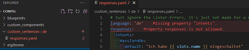 Linter-Error when overwriting assists responses for my language · Issue #695 · hassio-addons ...