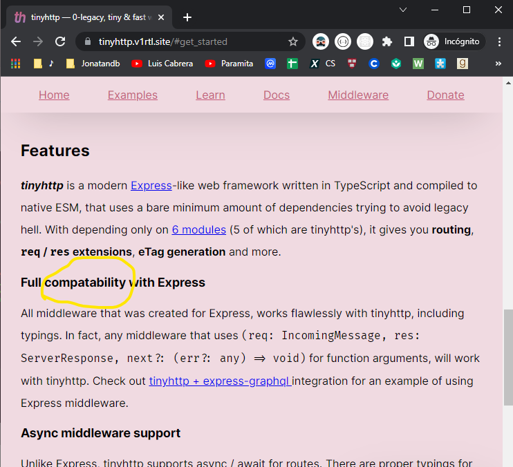 (Off-Topic) - Website little typo · Issue #354 · tinyhttp/tinyhttp · GitHub