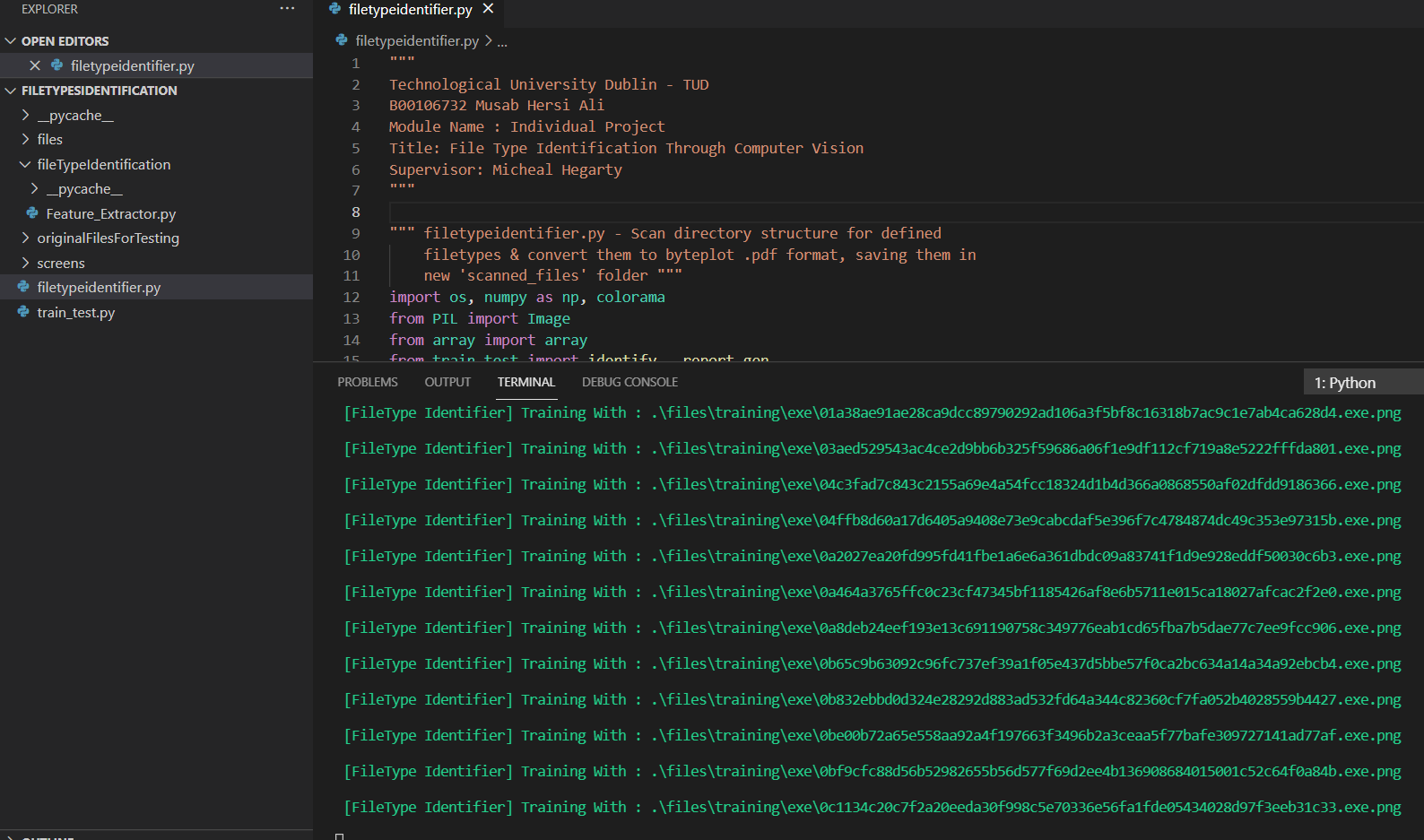 GitHub - Musabhali/FileTypesIdentification: The tool scans a passed directory path as a ...
