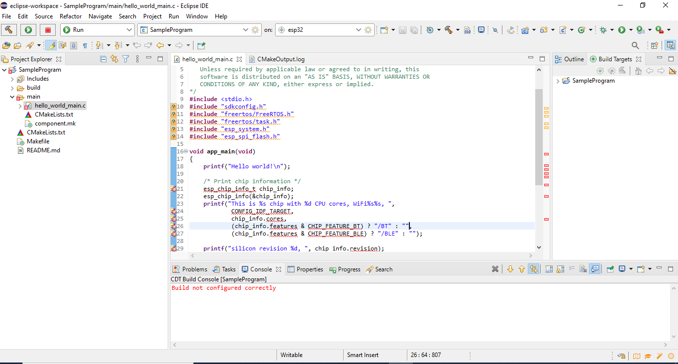 Build not configured correctly (IEP-412) · Issue #254 · espressif/idf ...