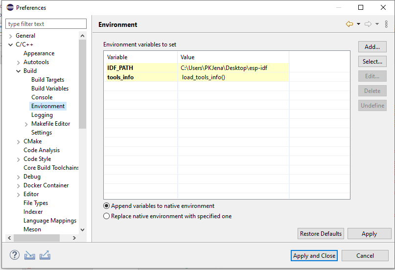 Build not configured correctly (IEP-412) · Issue #254 · espressif/idf-eclipse-plugin · GitHub