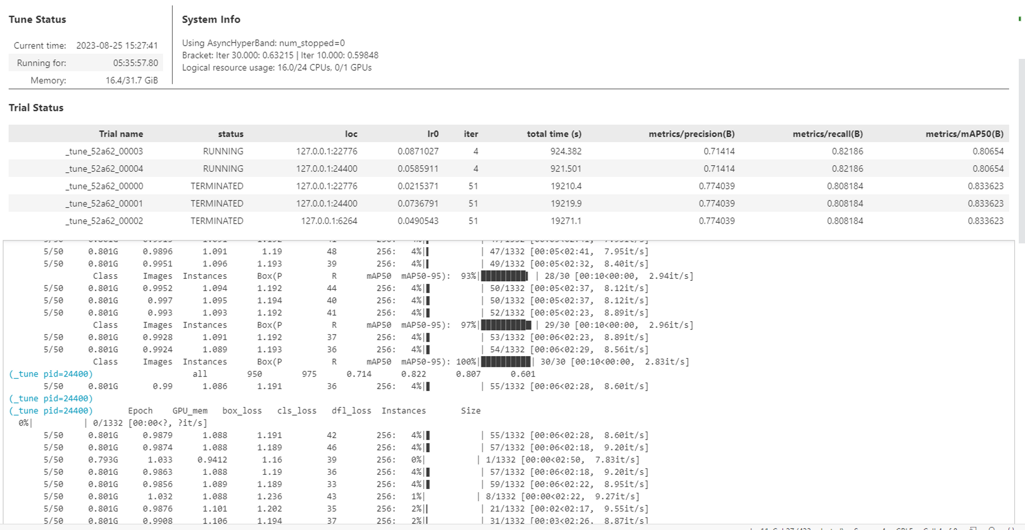 Ray Tune, How does it work?? · Issue #4558 · ultralytics/ultralytics · GitHub