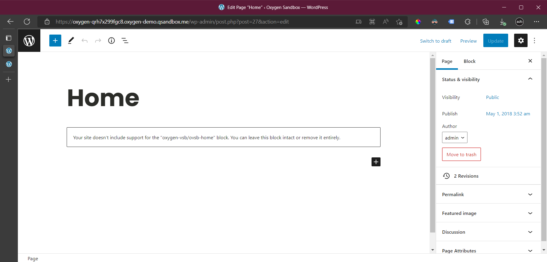 Full page Gutenberg blocks are not editable by users without Oxygen access · Issue #2997 ...