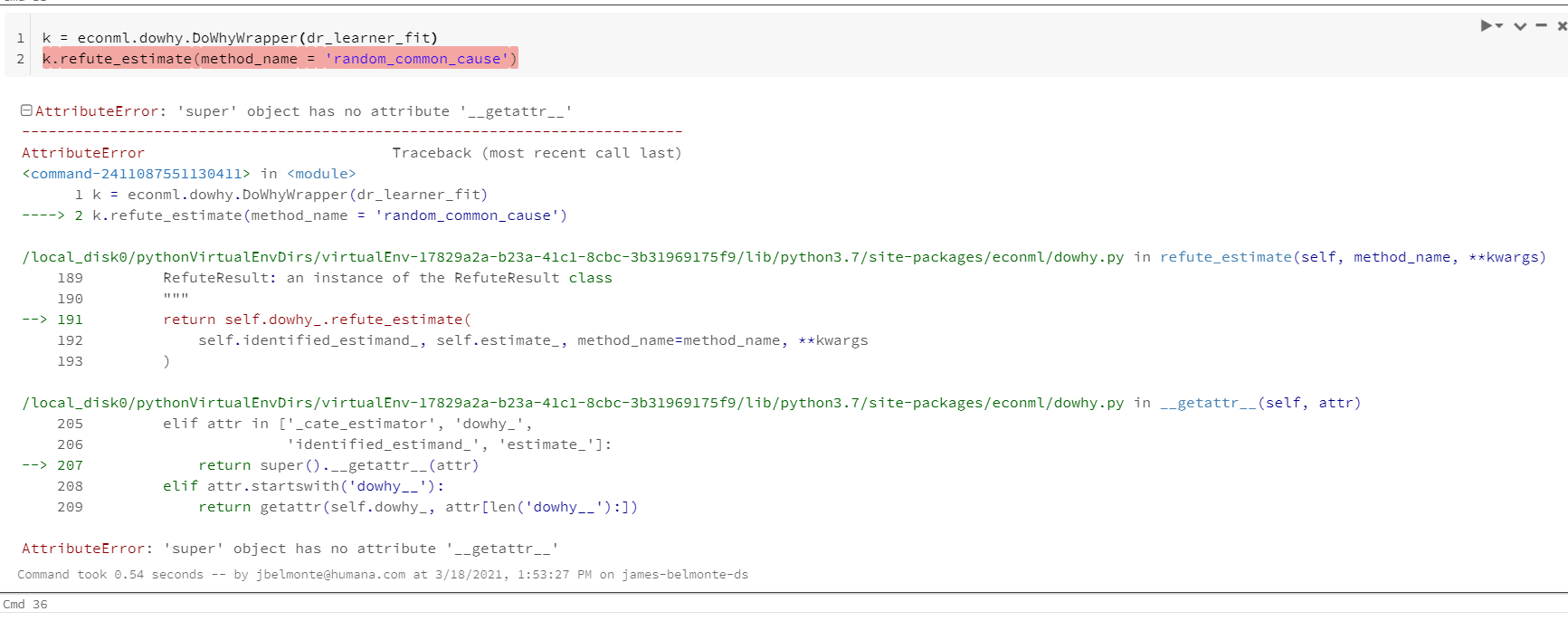 ForestDRLearner DoWhy Fit not working · Issue #432 · py-why/EconML · GitHub