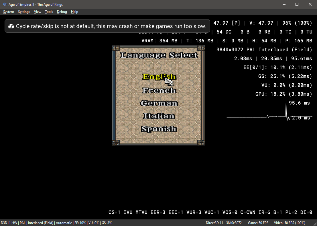 Bug Per Game Ee Cycle Stealing Setting Not Applying · Issue 7557 · Pcsx2pcsx2 · Github
