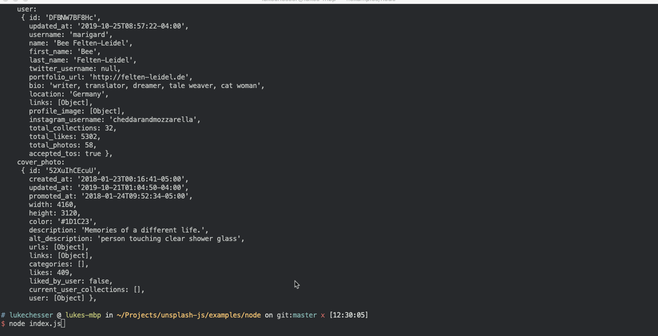 No images in response data · Issue #86 · unsplash/unsplash-js · GitHub